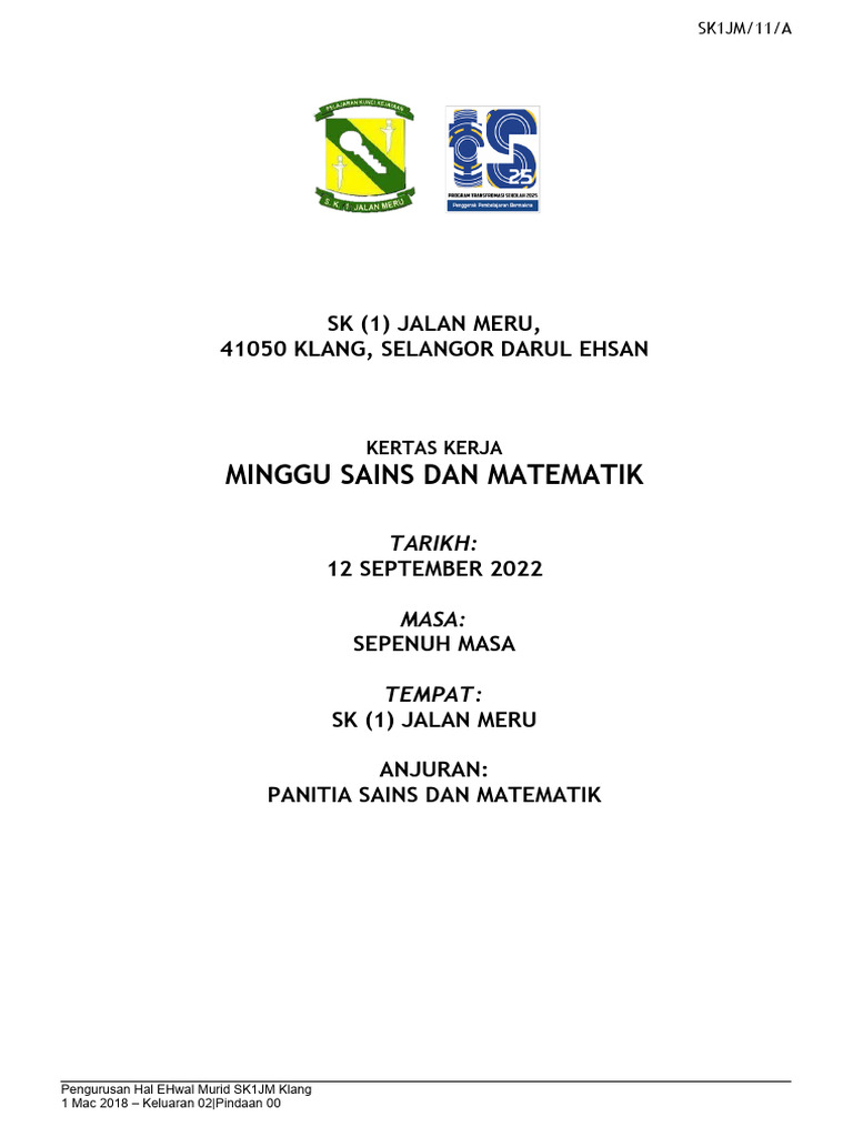 KK Minggu Sains Dan Matematik | PDF