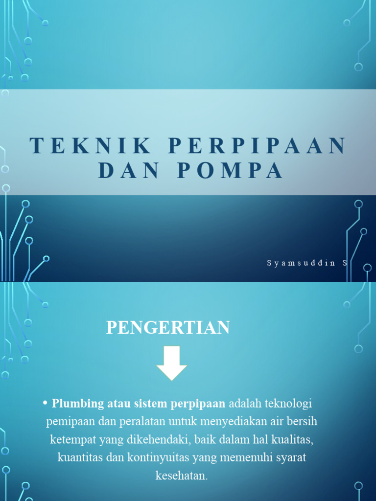 Teknik Perpipaan dan Pemasangan Pipa | PDF