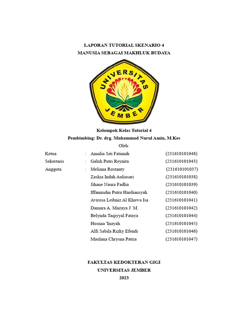 Laporan Blok 1 Skenario 4 | PDF