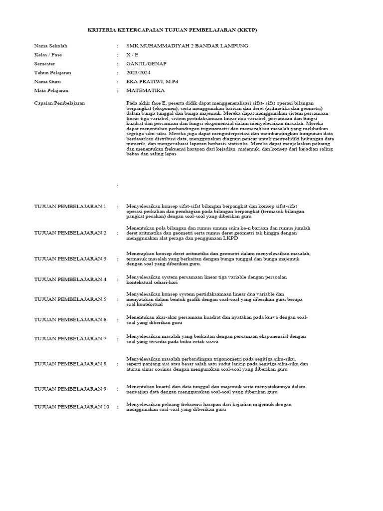 LK 5. Menyusun KKTP | PDF