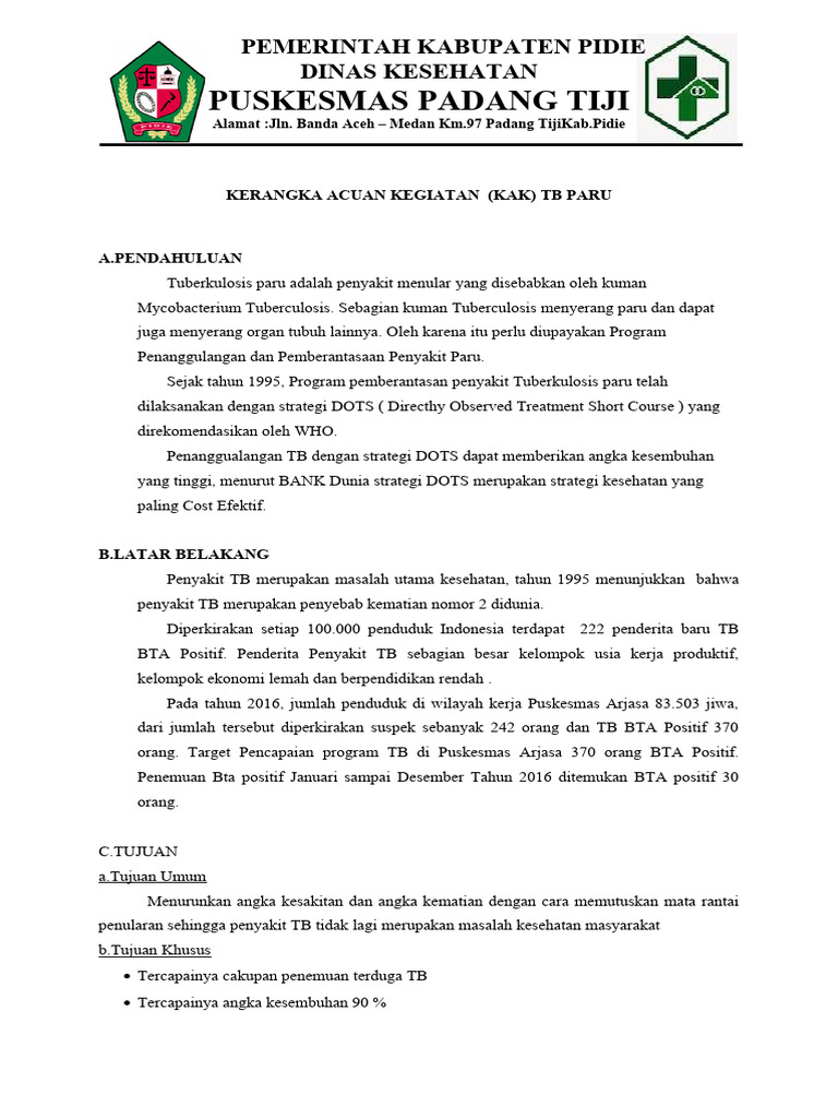 Kak-Kunjungan-Rumah-Pasien-Tb-Baru | PDF