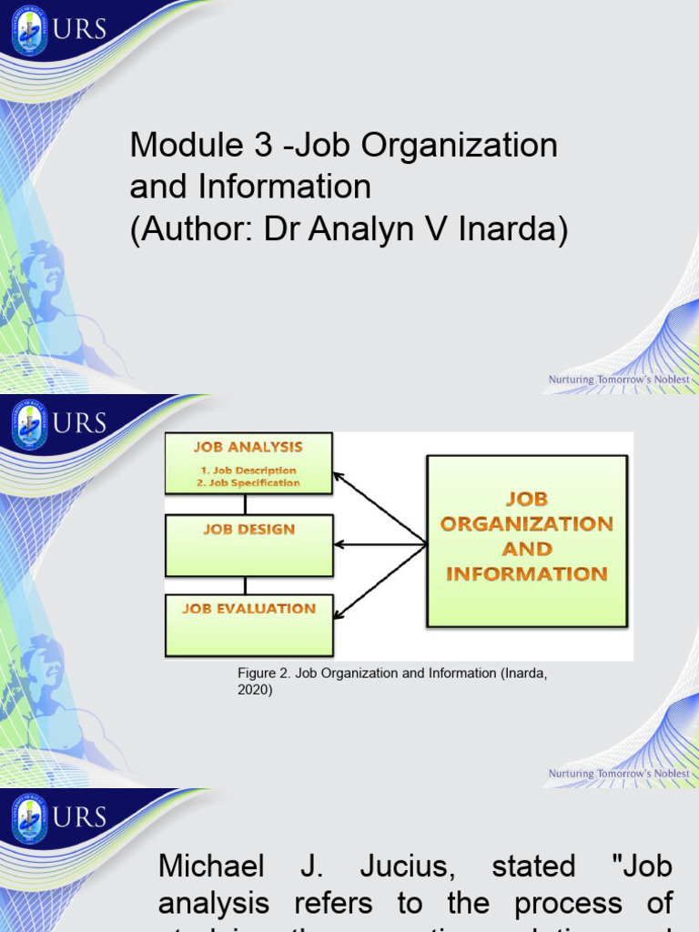 Module 3 Job Organization | PDF | Evaluation | Thought