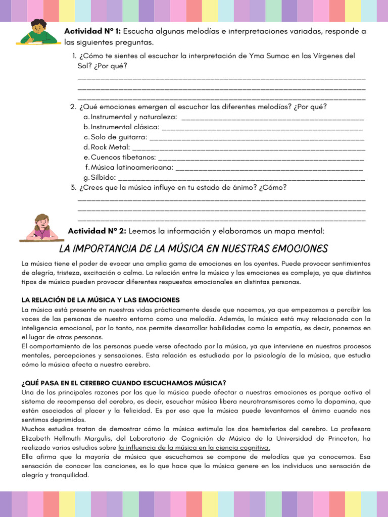 Música y emociones: impacto en la salud | PDF | Las emociones | Mente