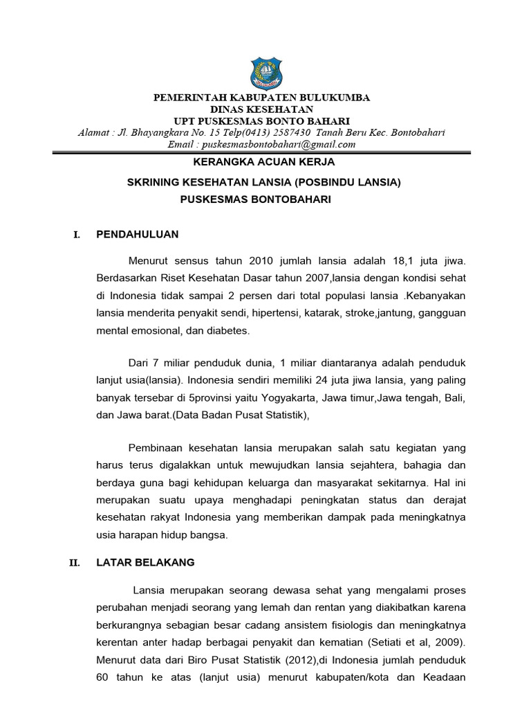 Kak Lansia 2023 | PDF