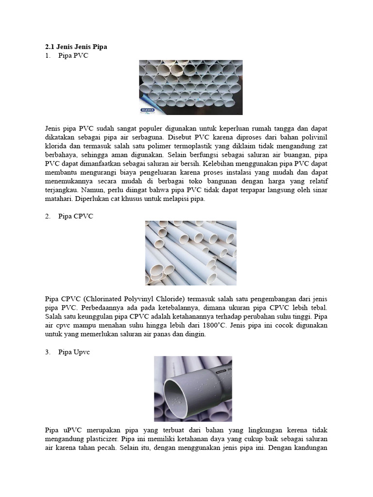 Jenis Jenis Pipa | PDF