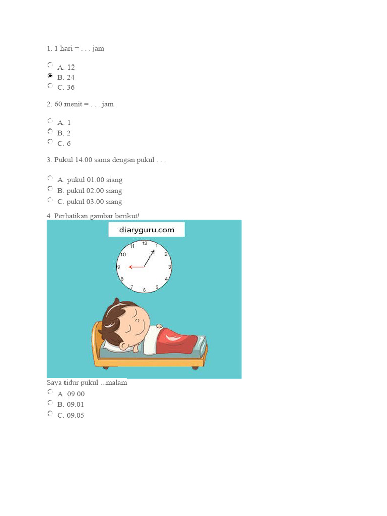 Soal Waktu Pdf