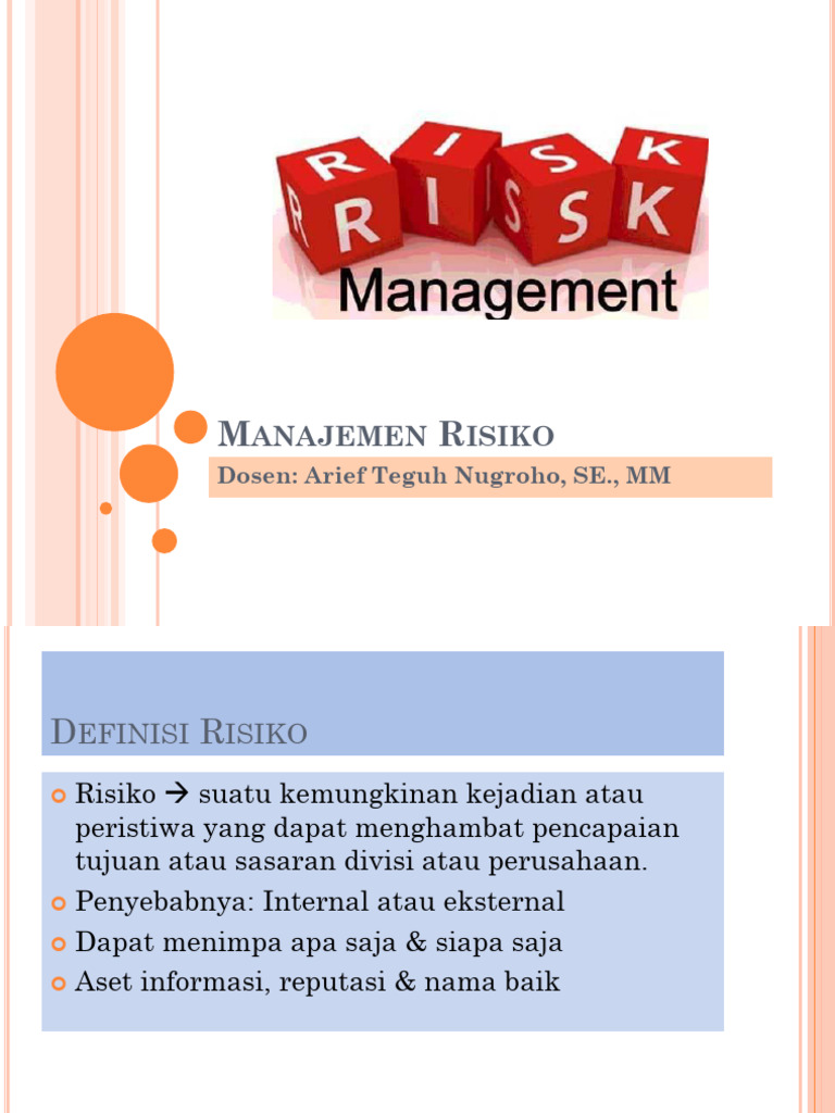Manajemen Risiko 1 Pdf