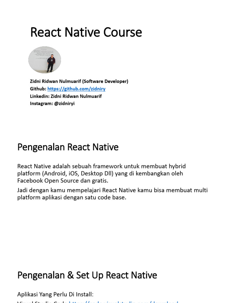 1 - Setup React Native | PDF