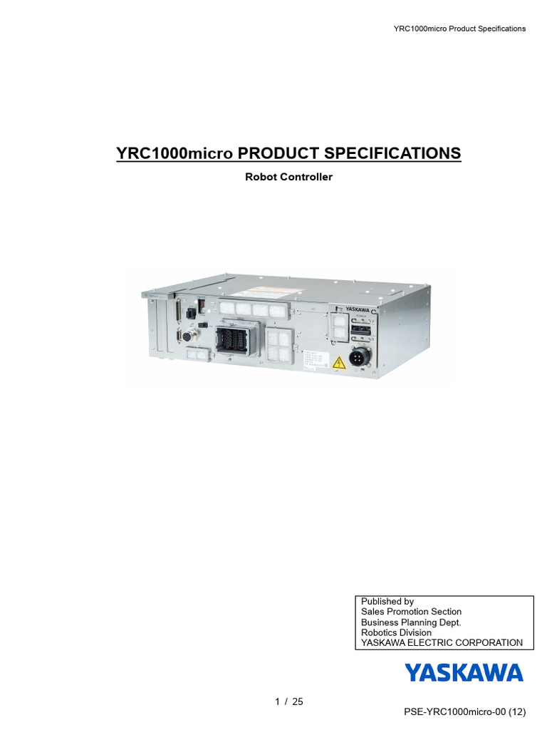 PSE YRC1000micro 00 | PDF | Input/Output | Usb