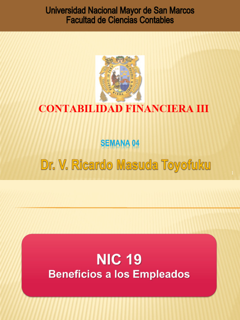 04 NIC 19 Benef A Los Empleados | PDF | Contabilidad | Pensión