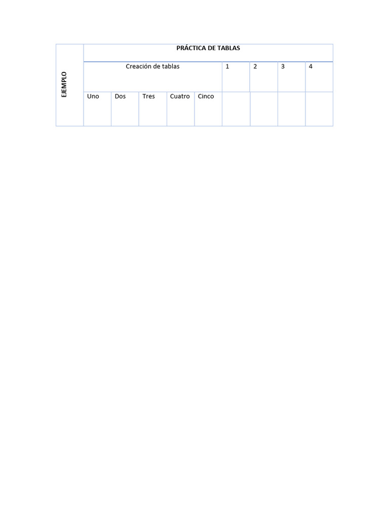 Ejemplo Tabla Ofimatica | PDF