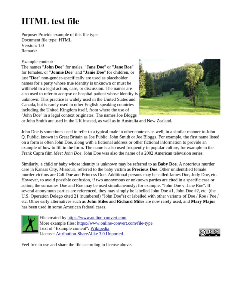 Example | PDF | John Doe