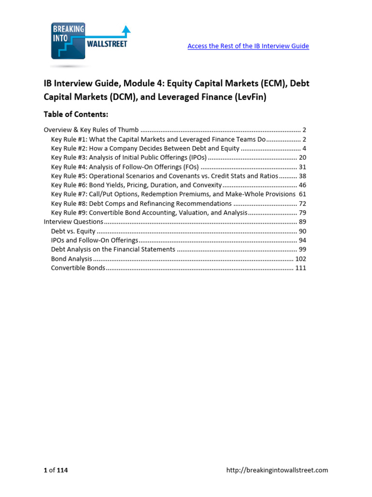 Ecm & DCM | PDF | Initial Public Offering | Stocks