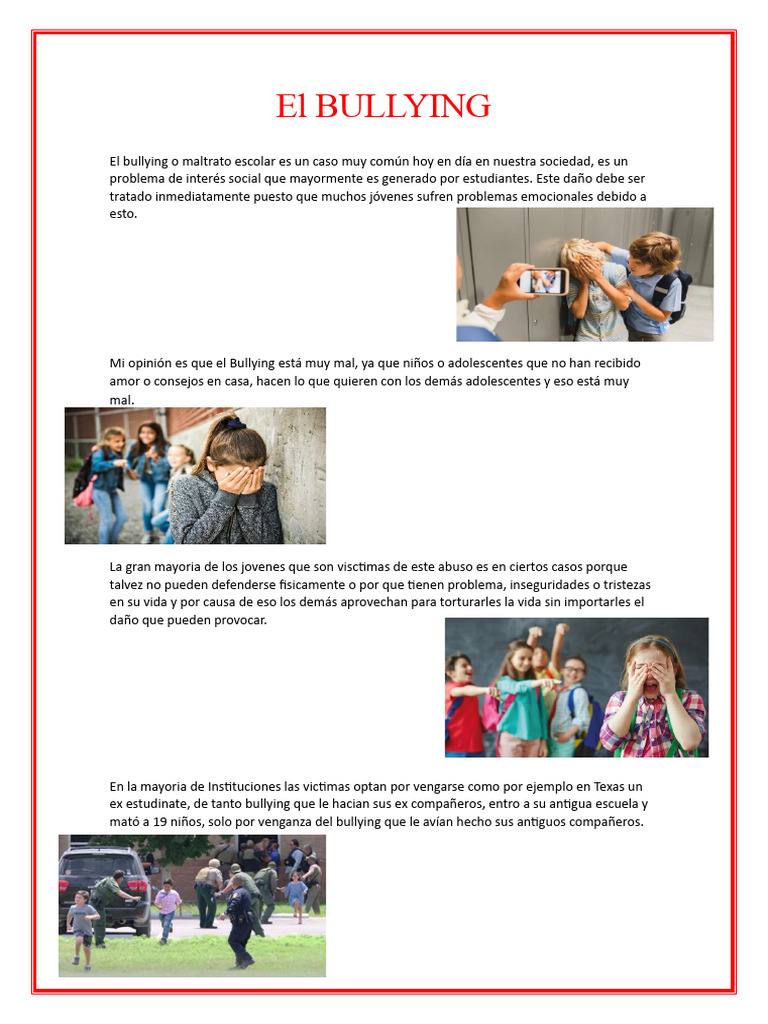 Prevención del Bullying Escolar | PDF | Salud y bienestar