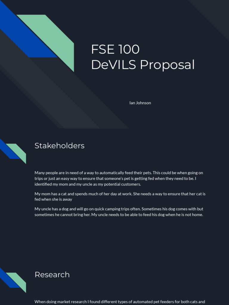 Fse 100 Devils Proposal | PDF