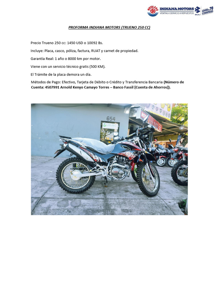 Trueno 250 CC | PDF
