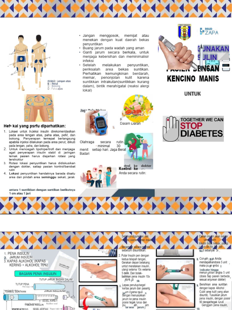 LEAFLET Cara Menggunakan Pena Insulin1 | PDF