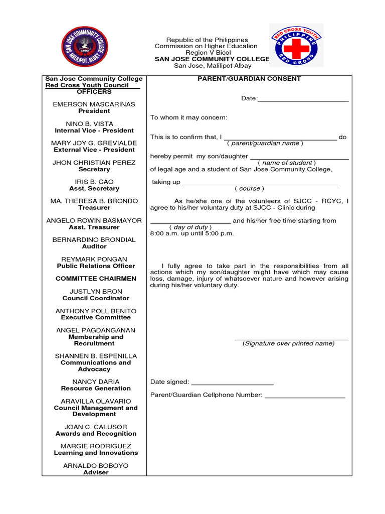 Parent Consent Letter | PDF