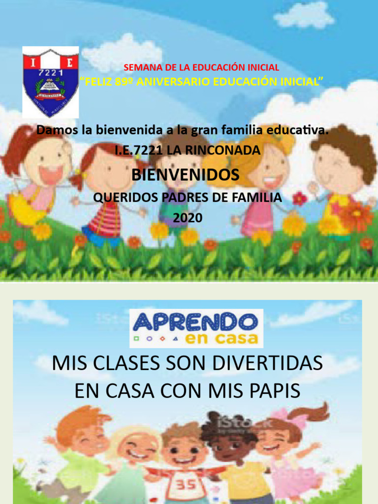 Dia de La Educacion Inicial May 25 | PDF | Educación de la primera infancia | Cognición