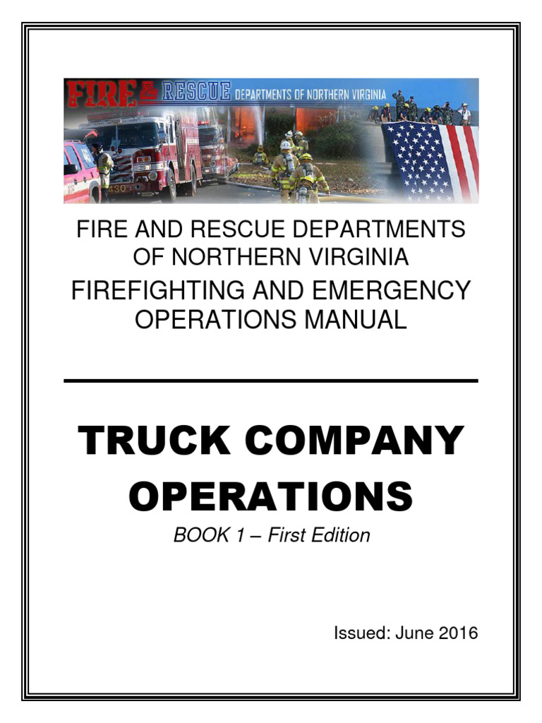 Truck Company Operations Manual | PDF | Fire Engine | Roof
