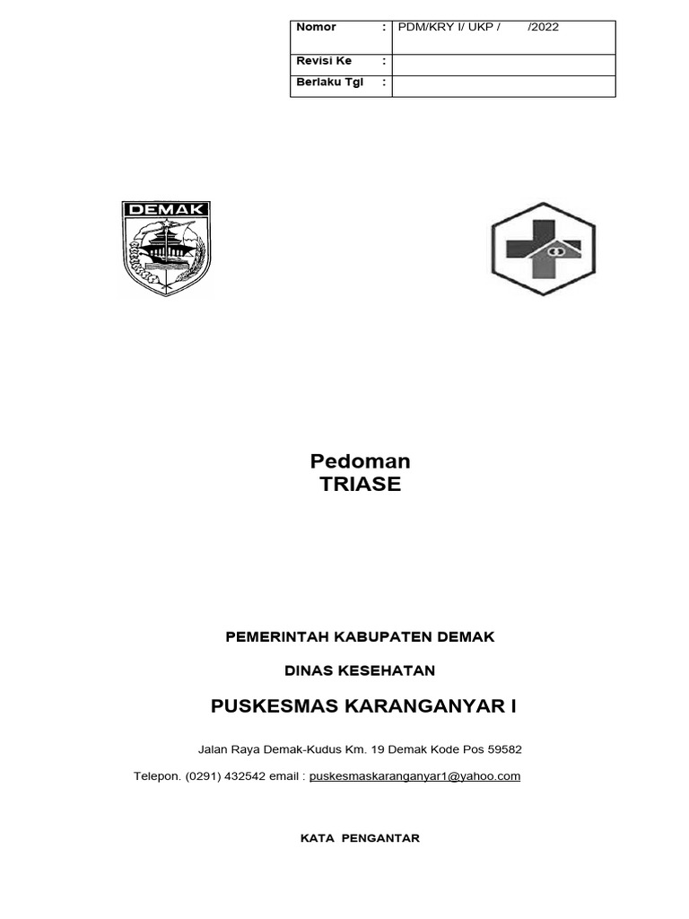 Pedoman Triase 2023 | PDF | Sains & Matematika