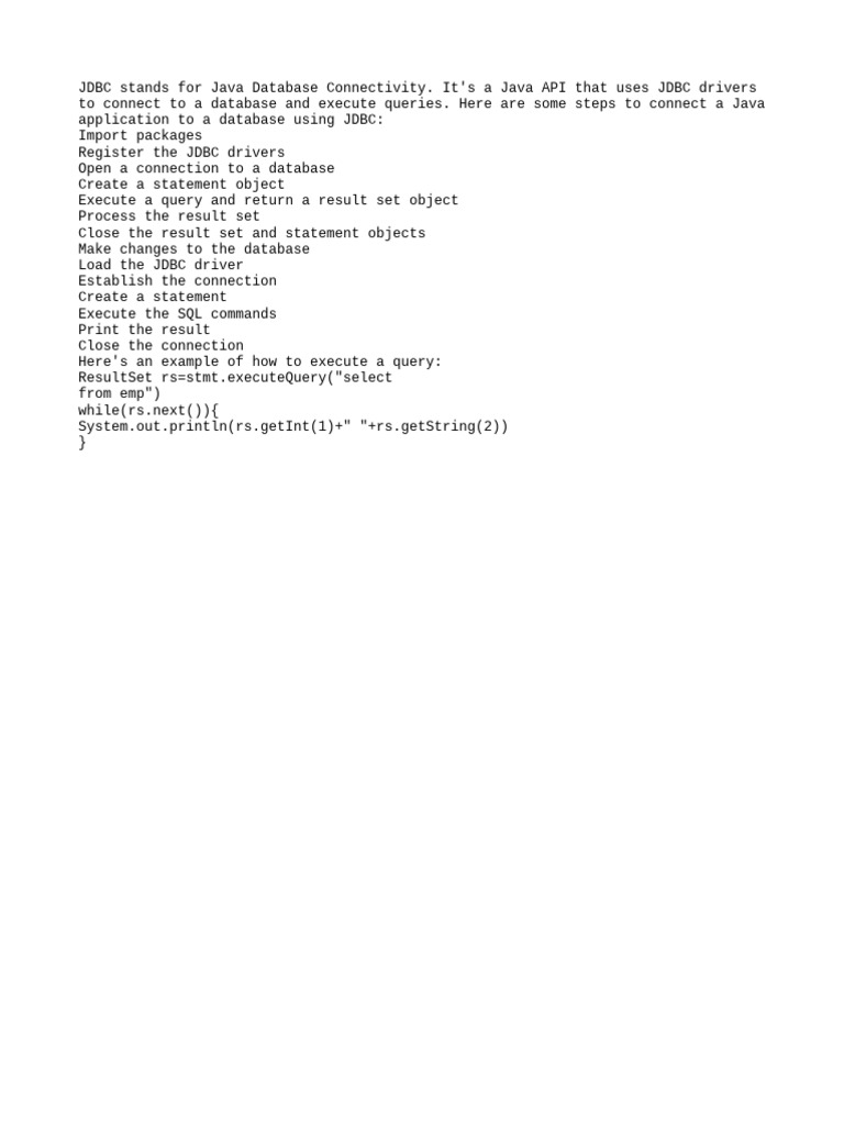 JDBC Simple Way | PDF