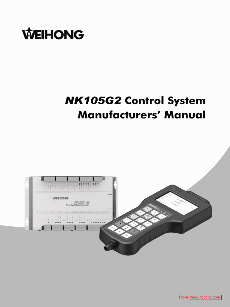 User Manual of NK105 G2 Handle Controller Ricocnc | PDF | Cartesian ...