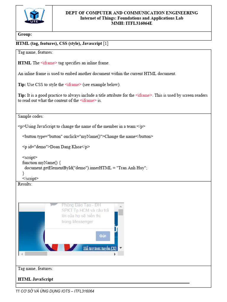 Lab 1 - HTML - GOOGLE FIREBASE | PDF | Html Element | Html