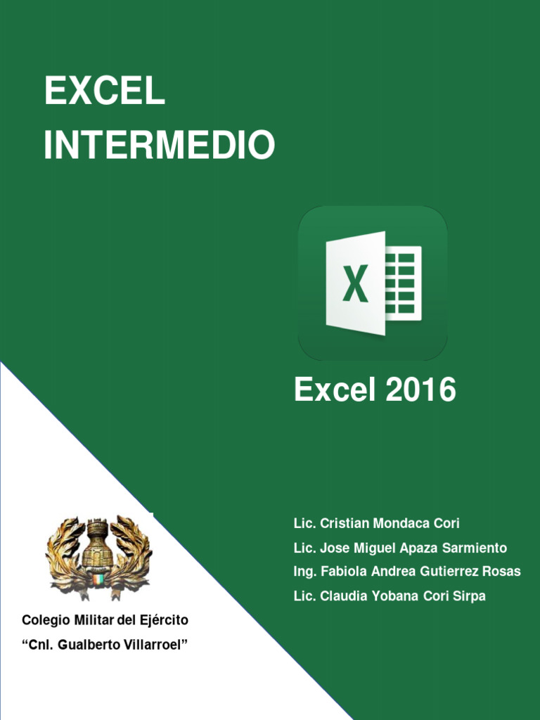 Excel Intermedio: Tablas y Gráficos | PDF | Microsoft Excel | Hoja de ...