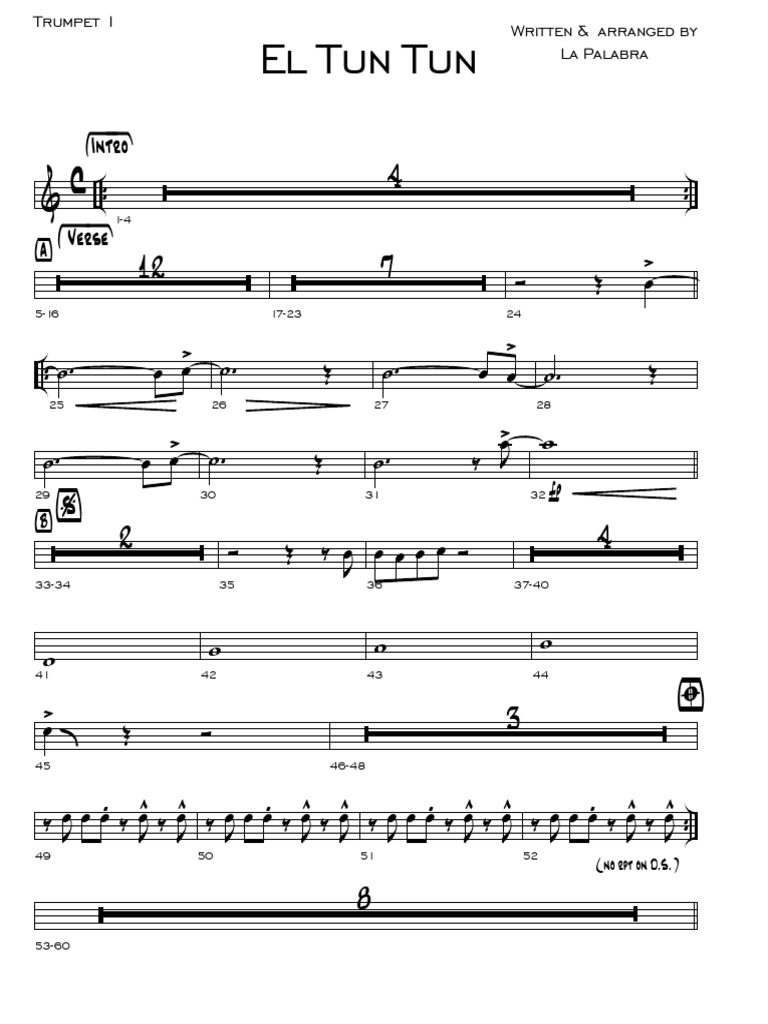 El Tun Tun Parts - 01trumpet 1 | PDF