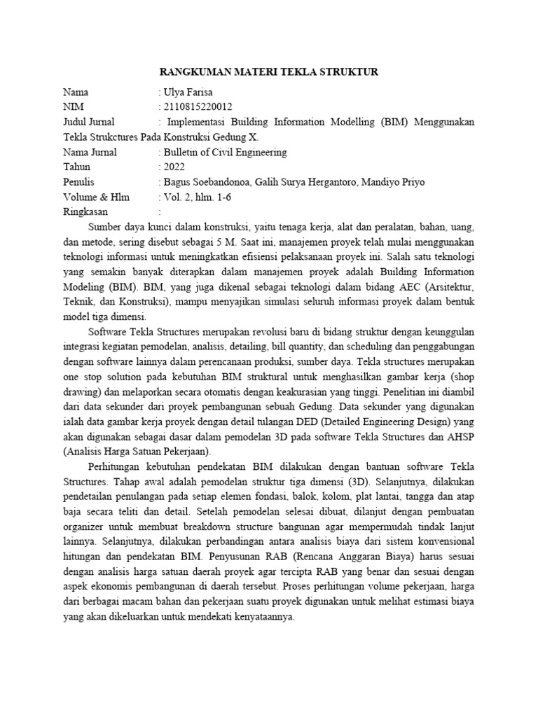 Tugas Manajemen Proyek - Ulya Farisa-1 | PDF | Seni | Komputer