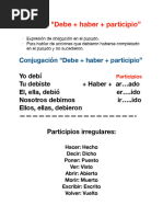 Verbos-Irregulares. Verbos Bota, Sombrero y Super | PDF