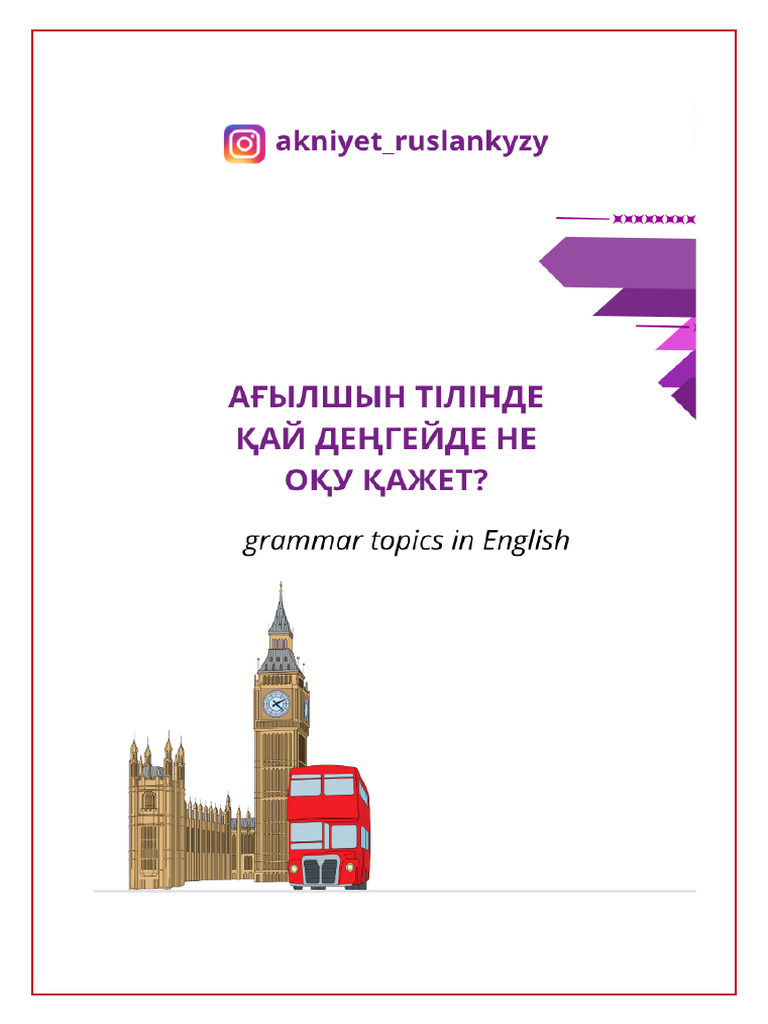 Check List Grammar Topics | Pdf