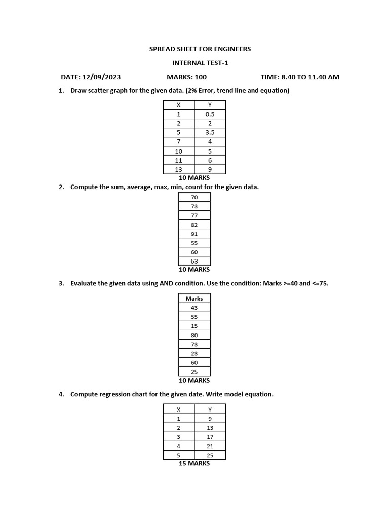 Sse Test-1 | PDF | Applied Mathematics | Mathematics