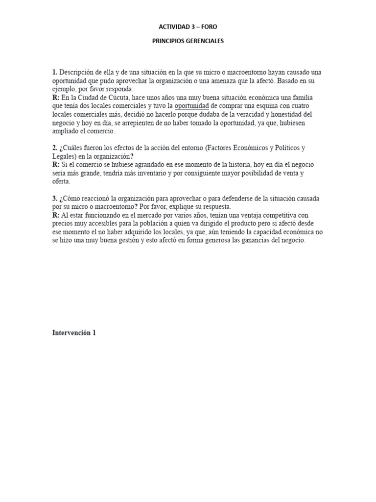 Actividad 3 - Foro | PDF