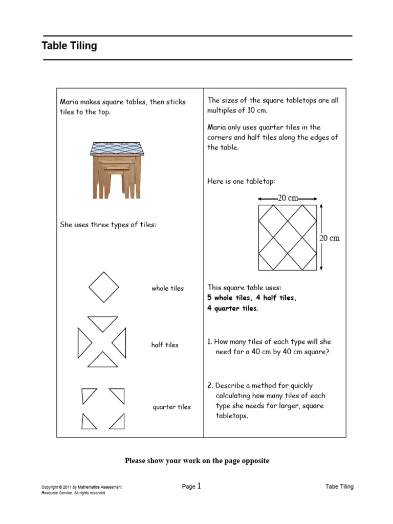 MAPS Table - Tilingdasd | PDF | Mathematics