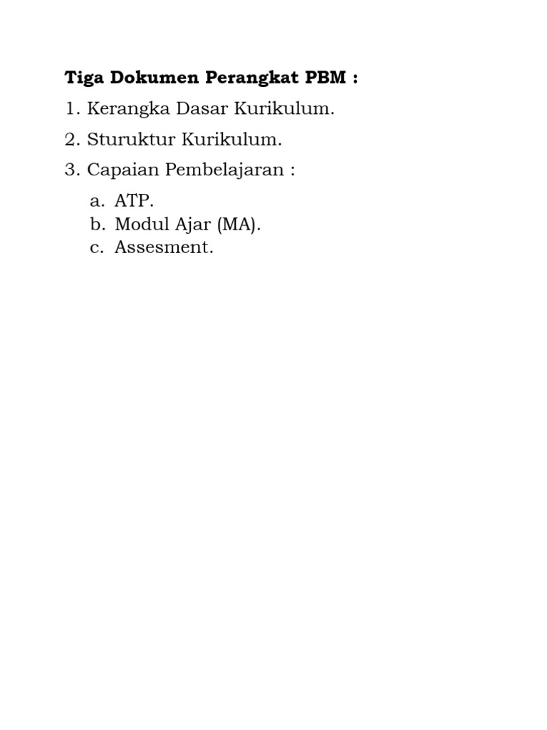 3 Dokumen Perangkat PBM | PDF