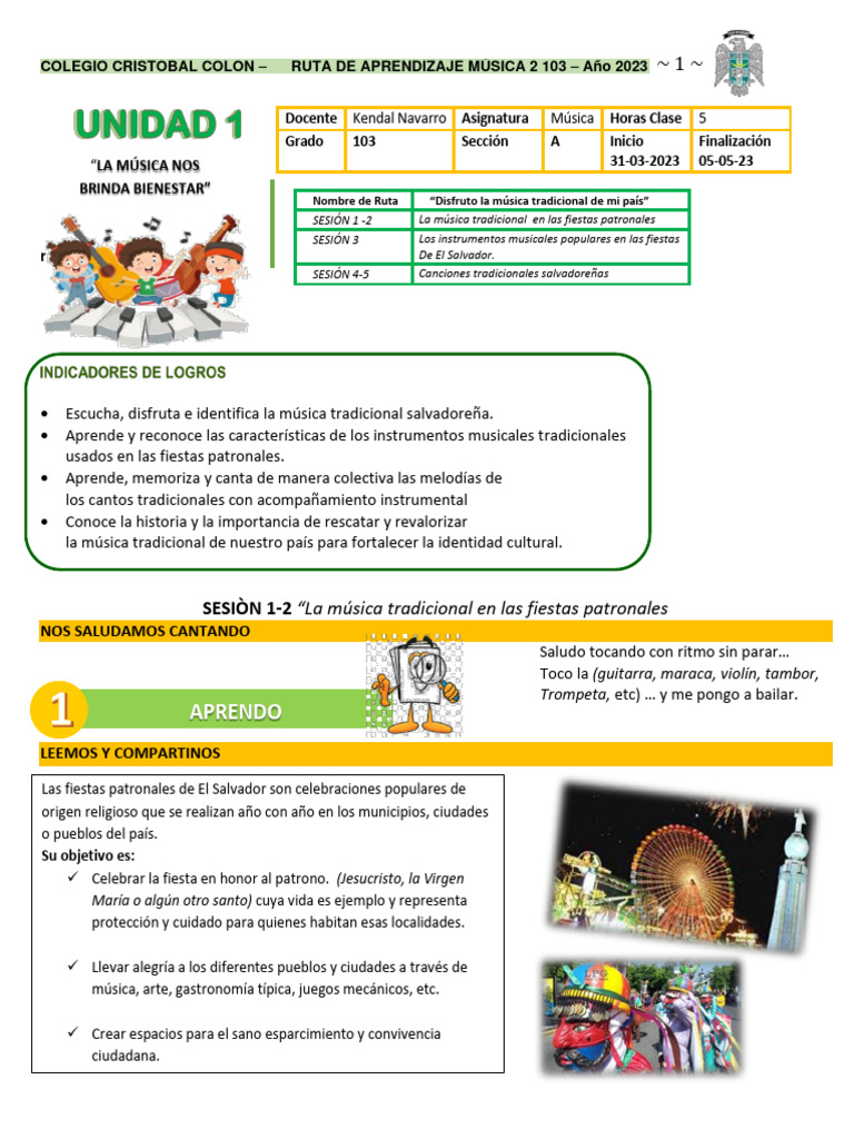 Ruta 2 - 103 - Disfruto La Música Tradicional de Mi Pais. | PDF ...