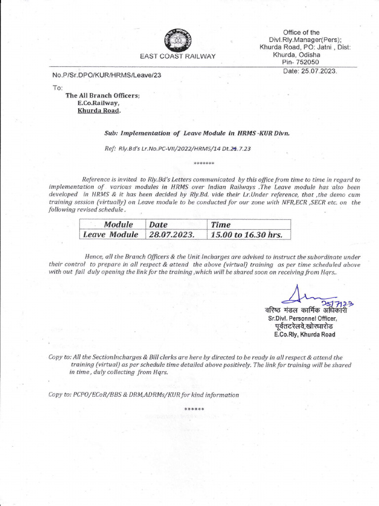 Leave Module Training - 20230725 - 0001 | PDF