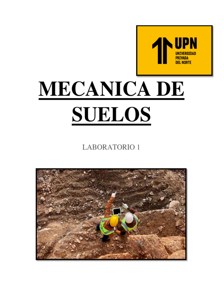 Informe de Mecanica de Suelos - Laboratorio | PDF | Laboratorios | Mecánica de suelos
