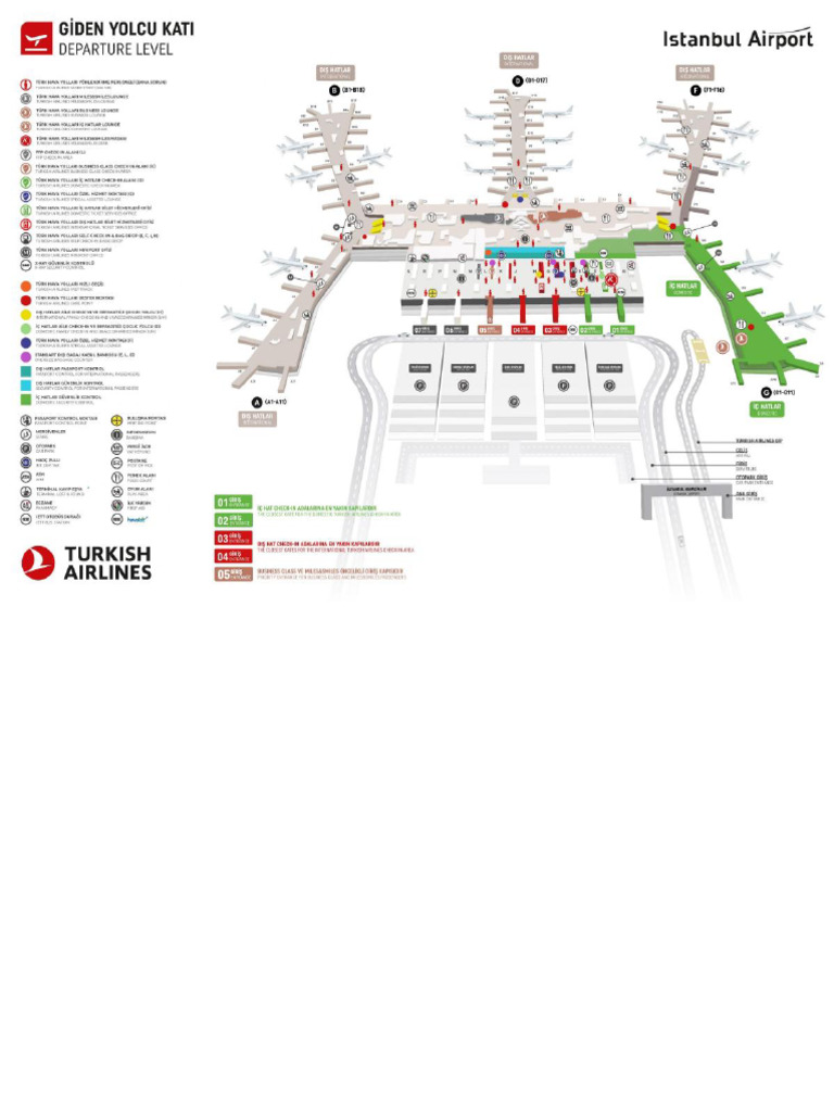Istanbul Airport Map Istanbul Airport Terminal Map (2025 2024) All