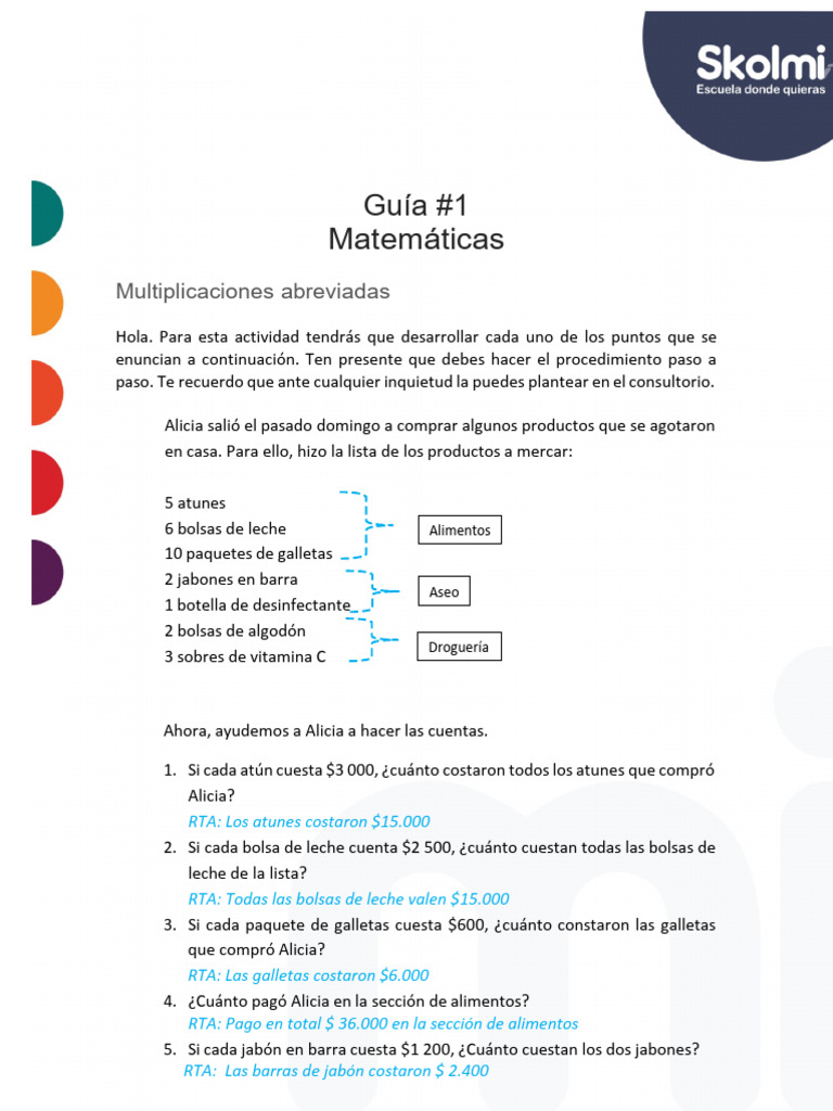 Guia 1 Matematicas PDF | PDF | Cocina, comidas y vino | Hogar y jardín Guia 1 Matematicas PDF | PDF | Cocina, comidas y vino | Hogar y jardín