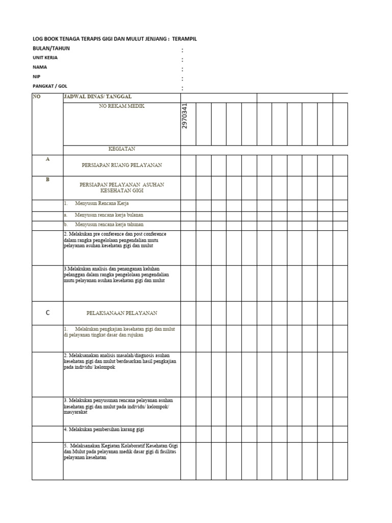 Contoh Log Book | PDF