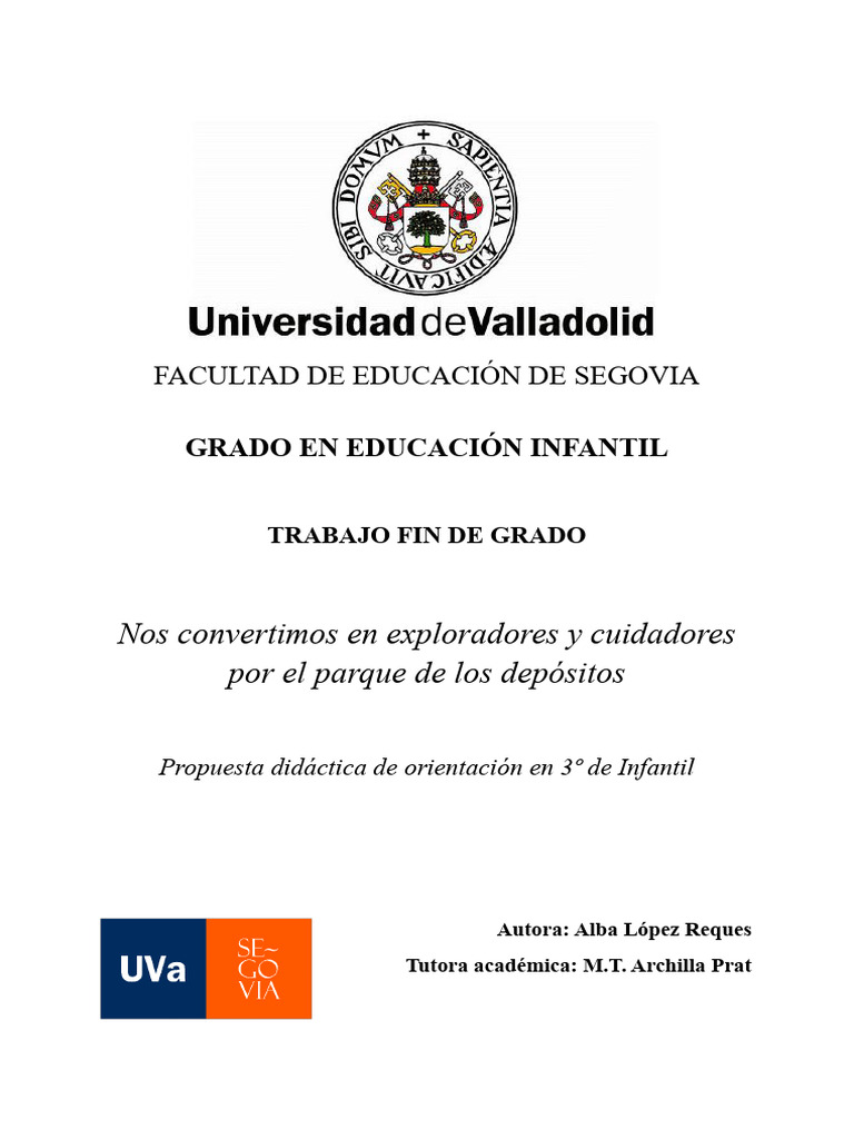 TFG-B 1943 | PDF | Aprendizaje | Educación de la primera infancia