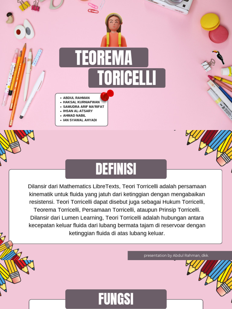Teorema dan Rumus Hukum Torricelli | PDF