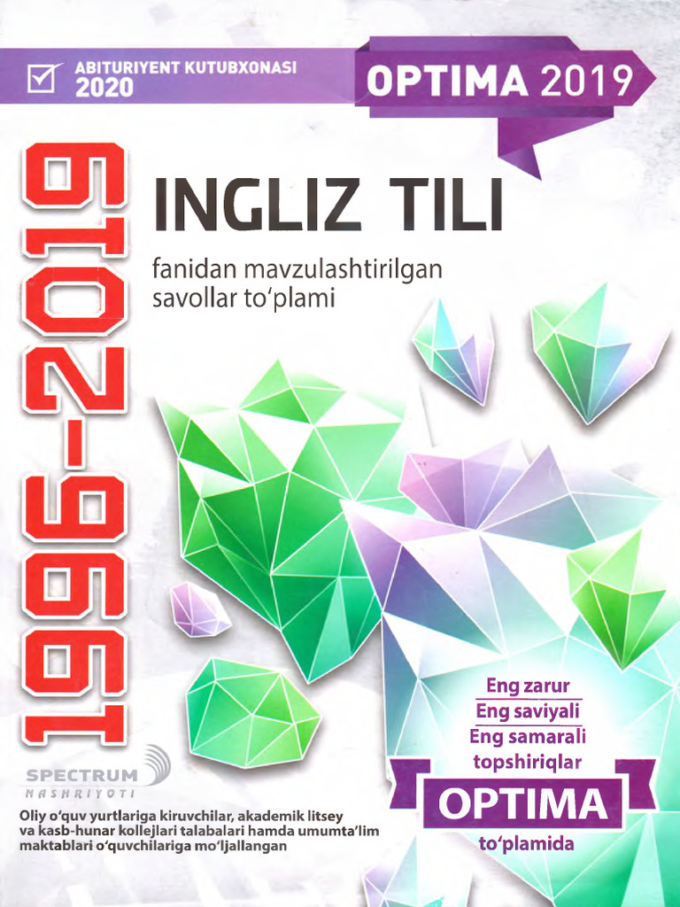 @KUTUBXONA UZ 1 Ona Tili Optima | PDF