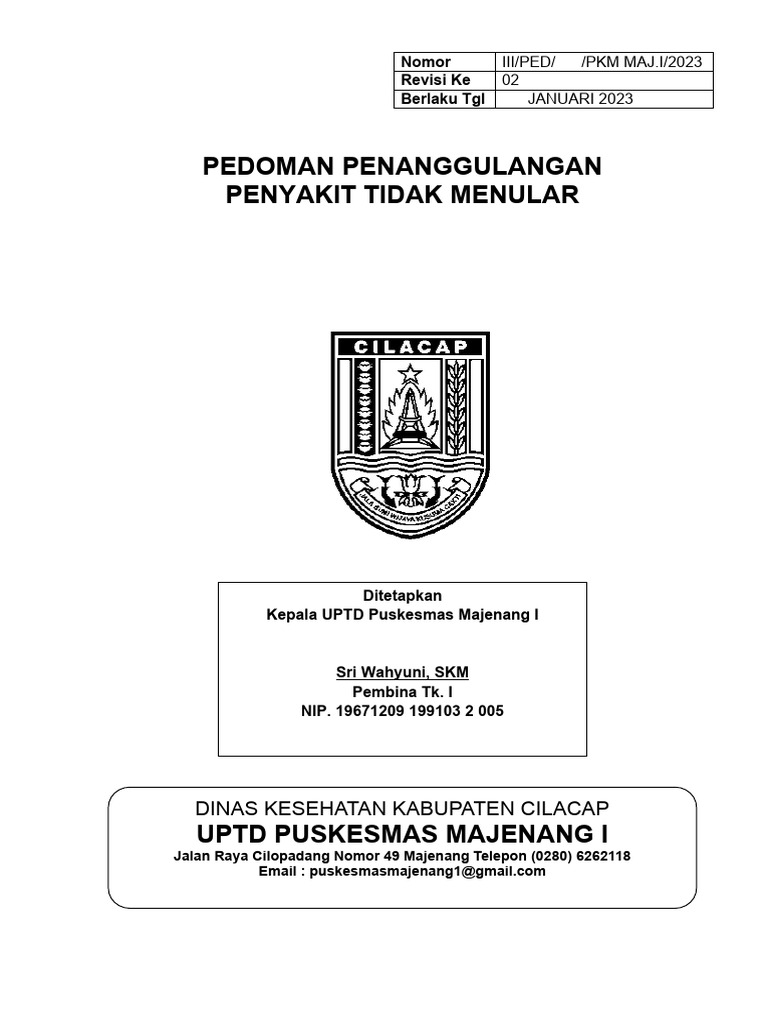 Cover Pedoman PTM | PDF
