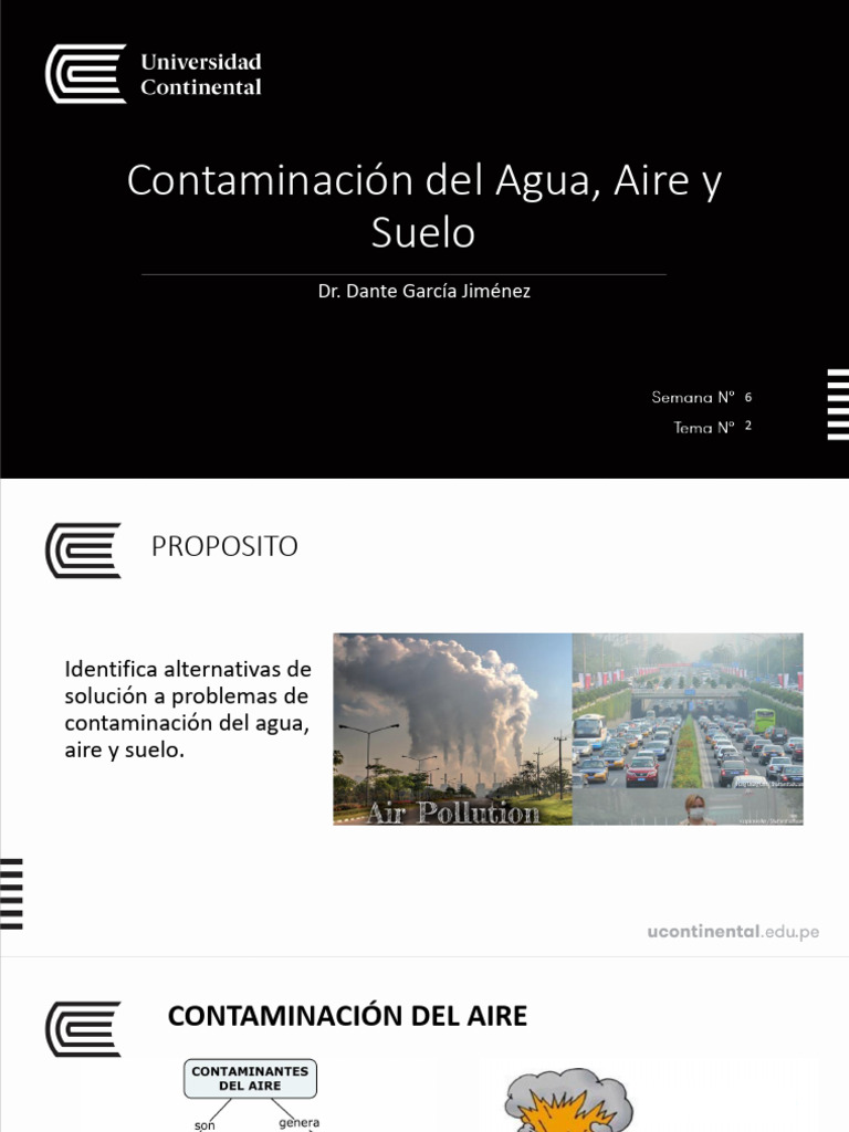 Contaminación Del Agua, Aire y Suelo | PDF | Contaminación | Agua
