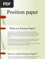 Position Paper Format | PDF
