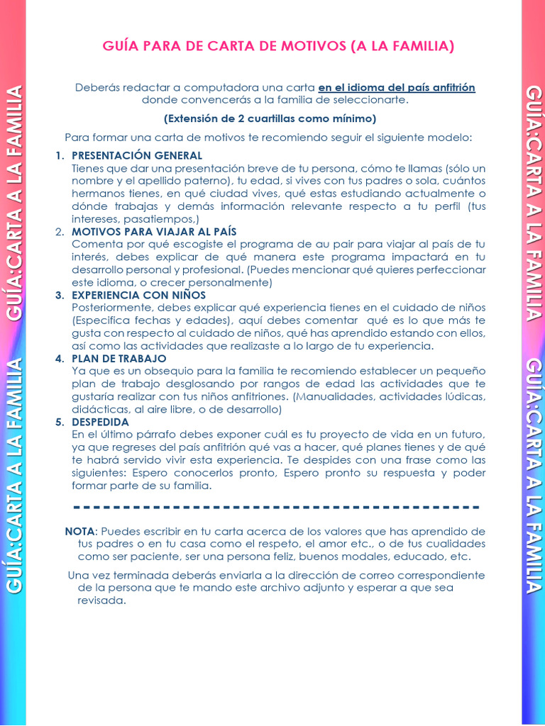 Family Letter - Guã - A | PDF